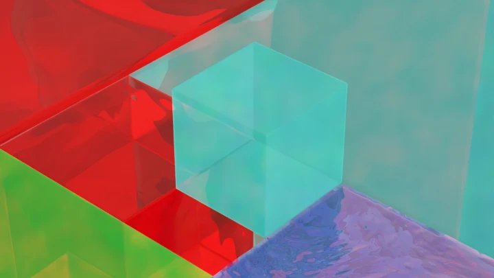 Simulated The slime Fibonacci Sequence Cube Animation In blender 3d