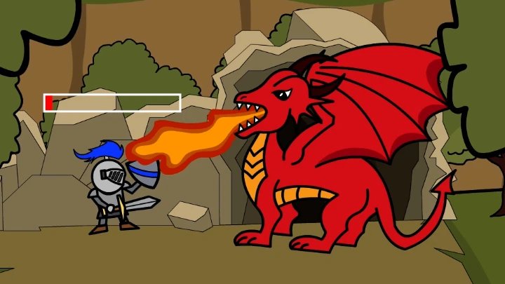 Video Game knight - 1st Incident