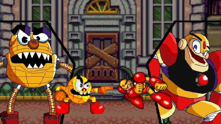 Toc Man Vs Guts Man | Sprite animation