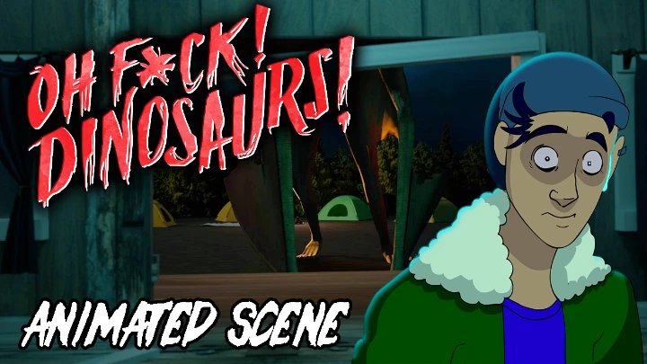 "Oh F*ck! Dinosaurs!" Animated Scene
