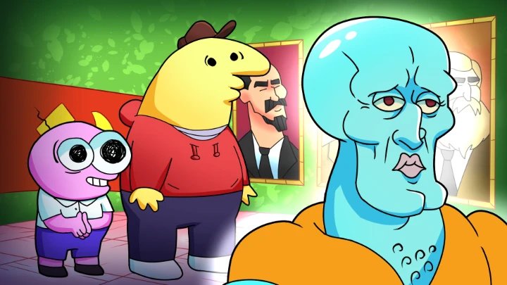 Smiling Friends Help Squidward Smile