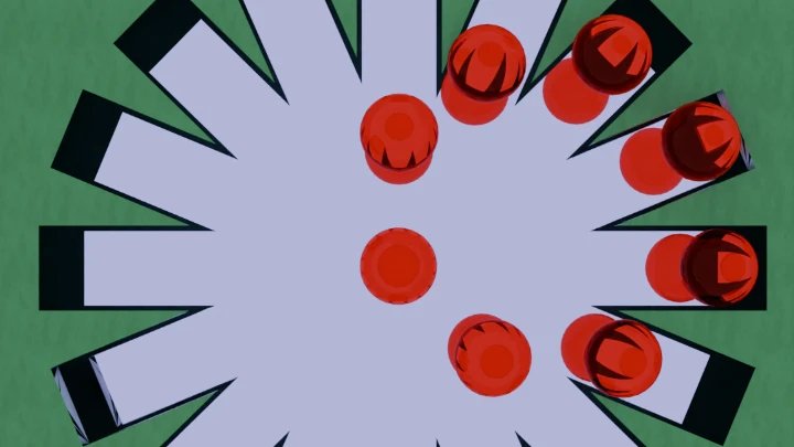 Infinite Loop : Looping 3d moving ball animation made in blender