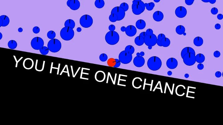 You have one chance