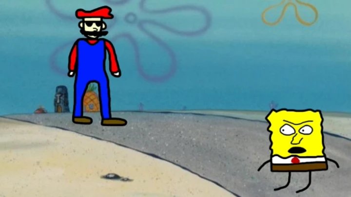 Spongebob VS Mario!!!!!