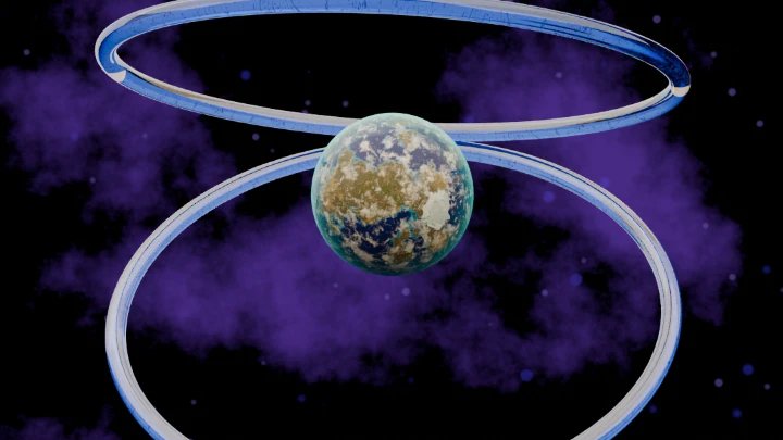 Rings Loop Looping 3d Rings Illusion : animation made in blender