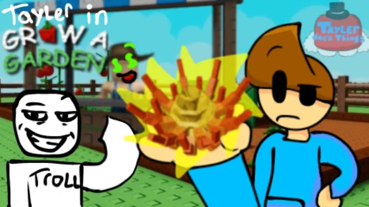 What if Tayler in GROW A GARDEN? | Roblox Animation