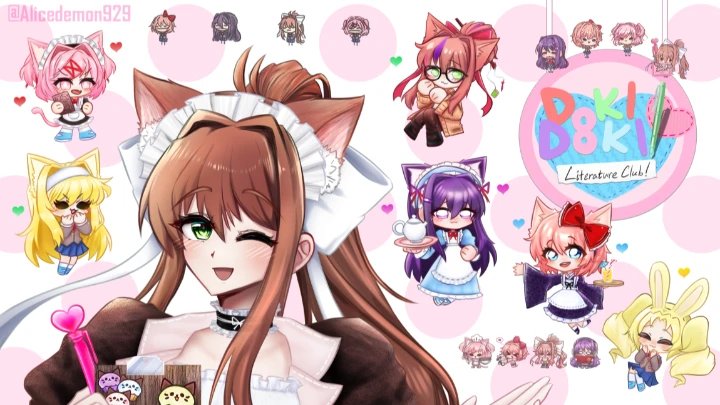 DDLC 喫茶 💝 | fan animation