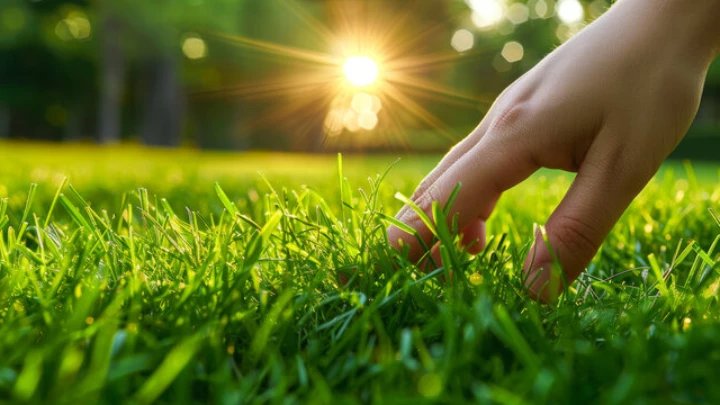 touching grass simulator