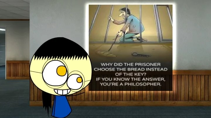 Why did the prisoner choose the bread instead of the key?