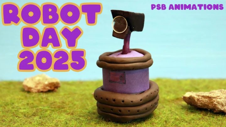 A Lucky Robot | Stop Motion Animation | Robot Day 2025