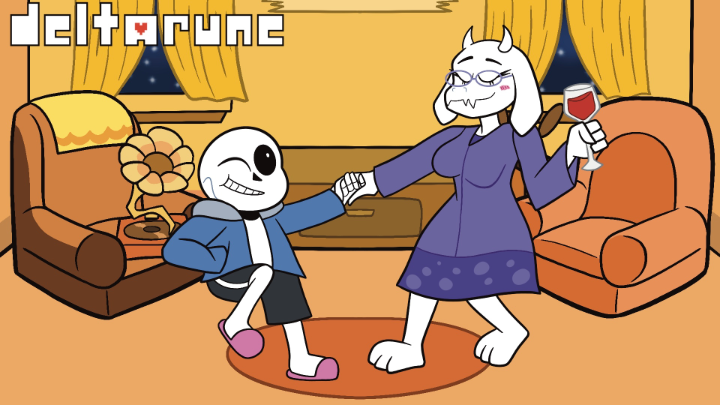 Sans and Toriel Dancing (loop animation)